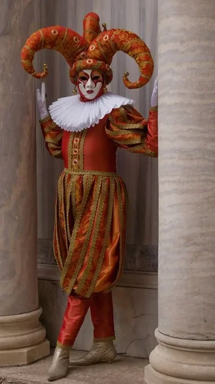 Women-Men-Fansy-Clown-s-Costume-Suit-With-Hat-Full-Set-Carnival-of ...