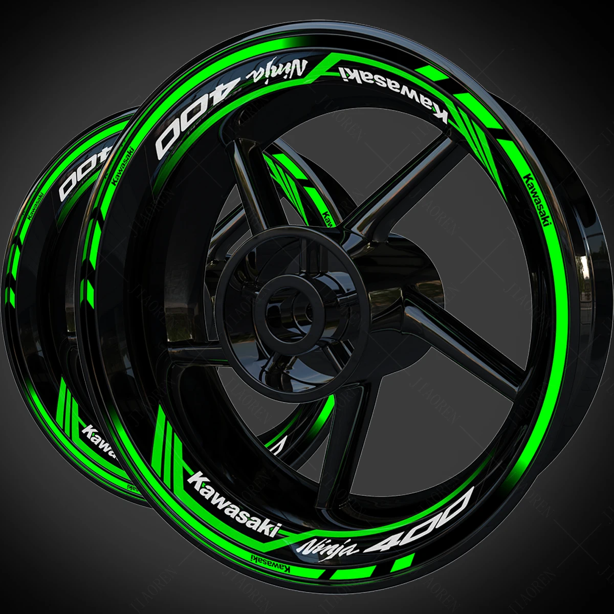 For-Kawasaki-Ninja-400-Wheel-Sticker-Decal-Rim-Logo-Kit-2022-2023-2021 ...