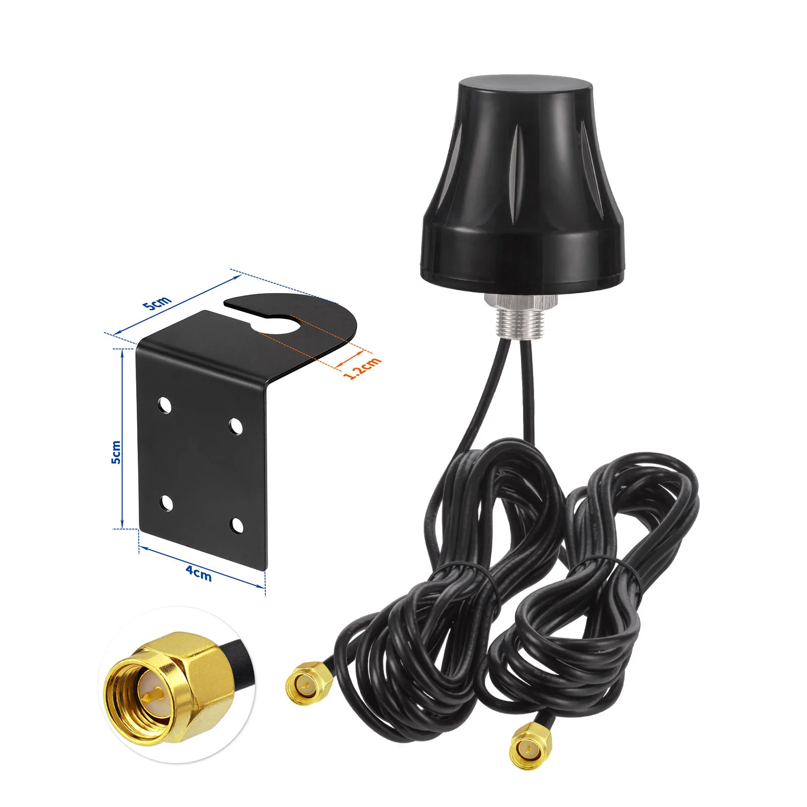 Superbat-3dbi-4G-LTE-Dual-Outdoor-MIMO-Fixed-Bracket-Wall-Mount-Antenna ...