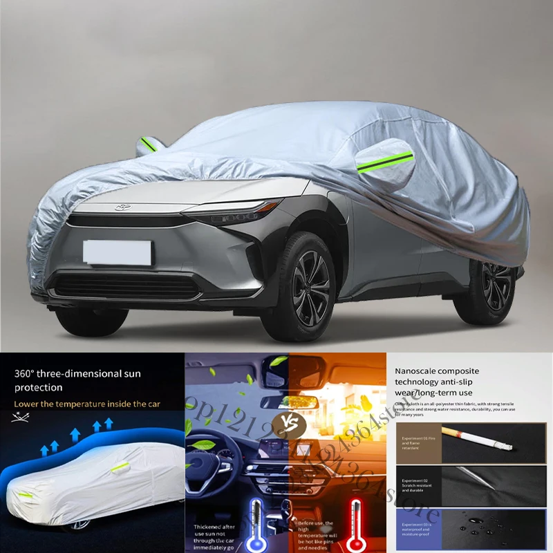 For Toyota bZ4X fit Outdoor Protection Full Car Covers Snow Cover ...