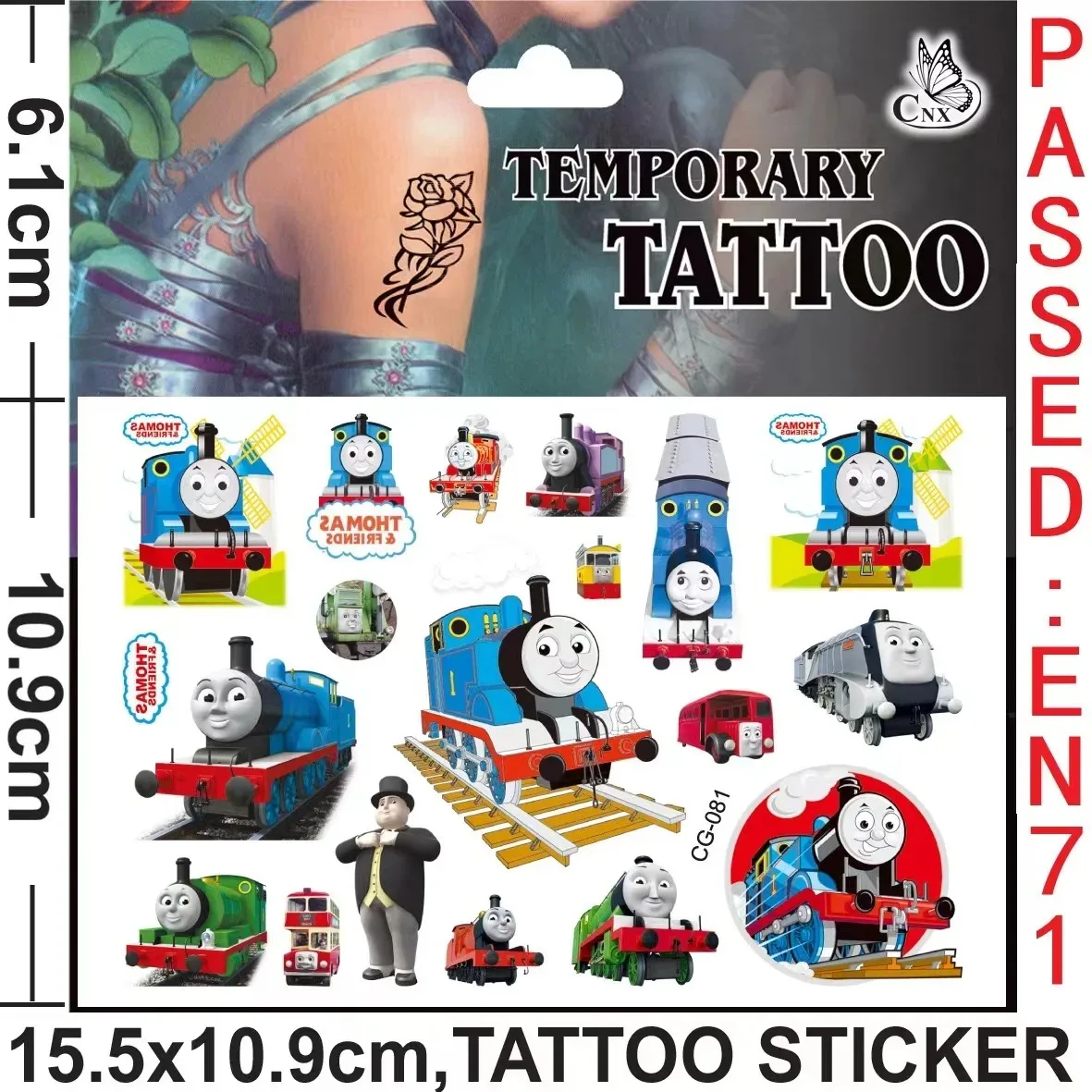 Thomas Train and His Friends Tattoos Kids StickersTrain Boys Kids Party ...
