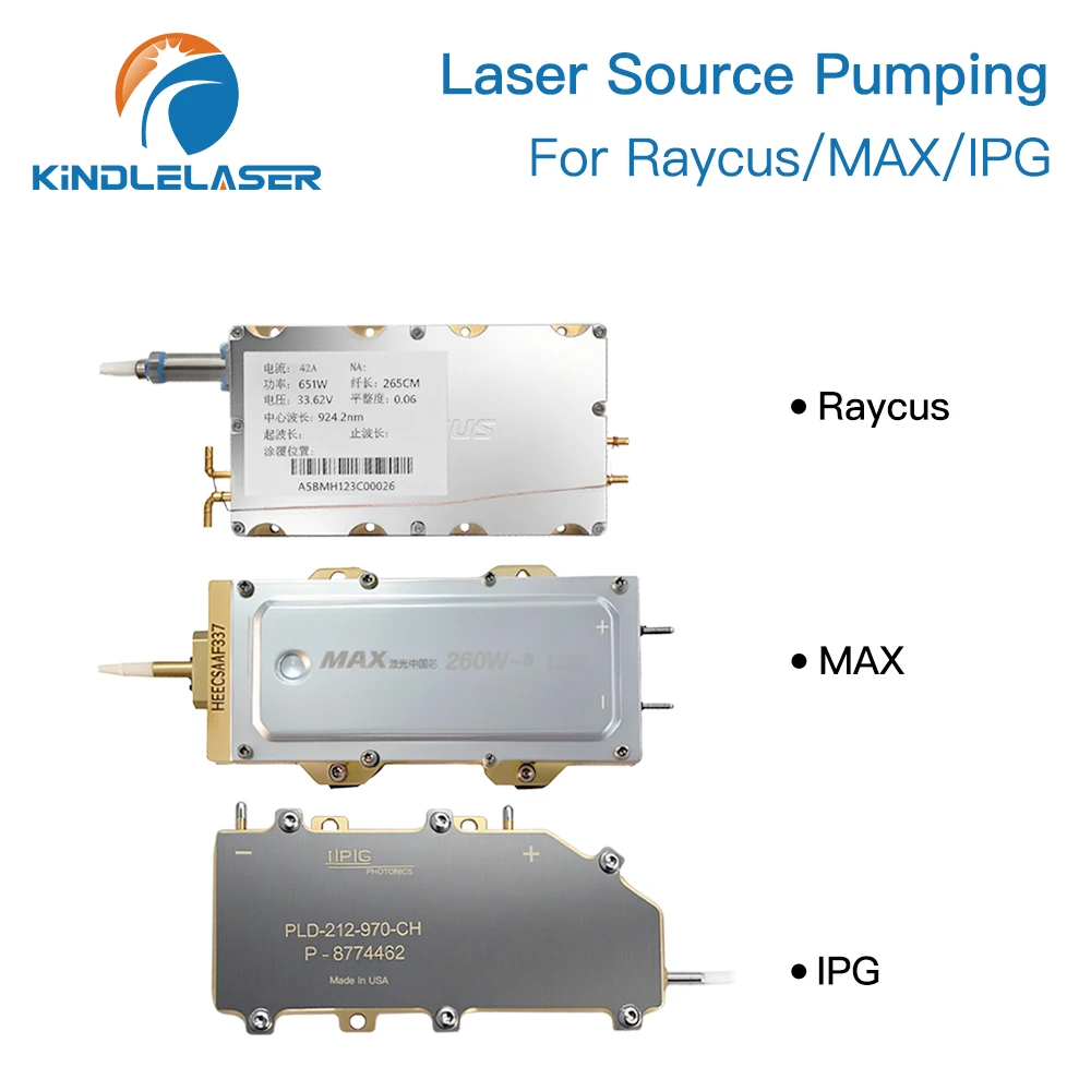 Kindlelaser Original Raycus IPG Max Laser source pump 120-1000W Pumping ...