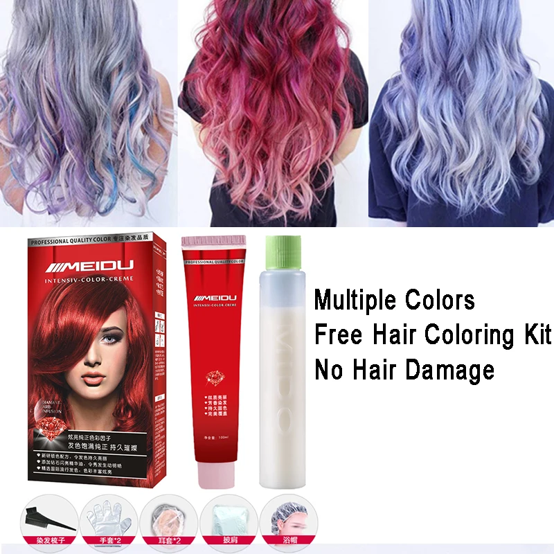 Purple Red Hair Color Chart