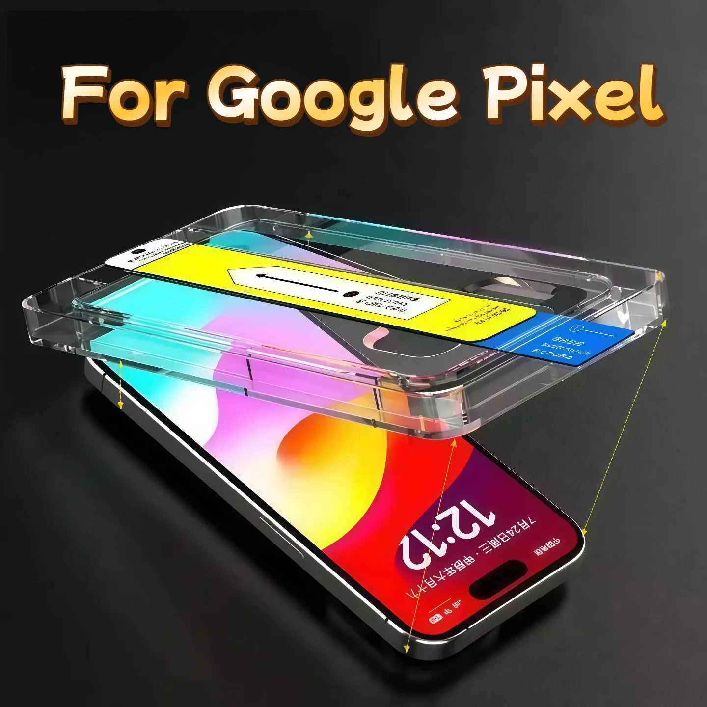 Tempered Glass Screen Protector with Auto Dust Removal and Easy ...
