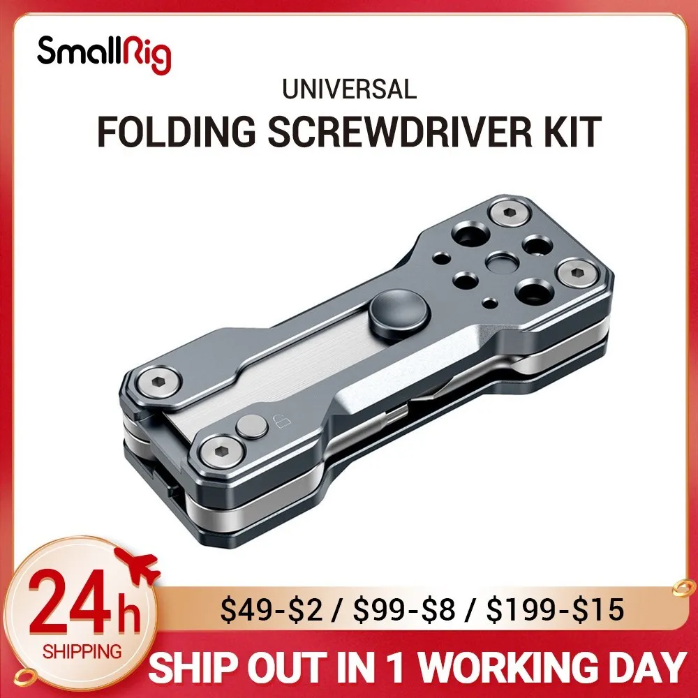 SmallRig Folding Screwdriver Kit Wrench Set Portable Hand Tool Set 4 ...
