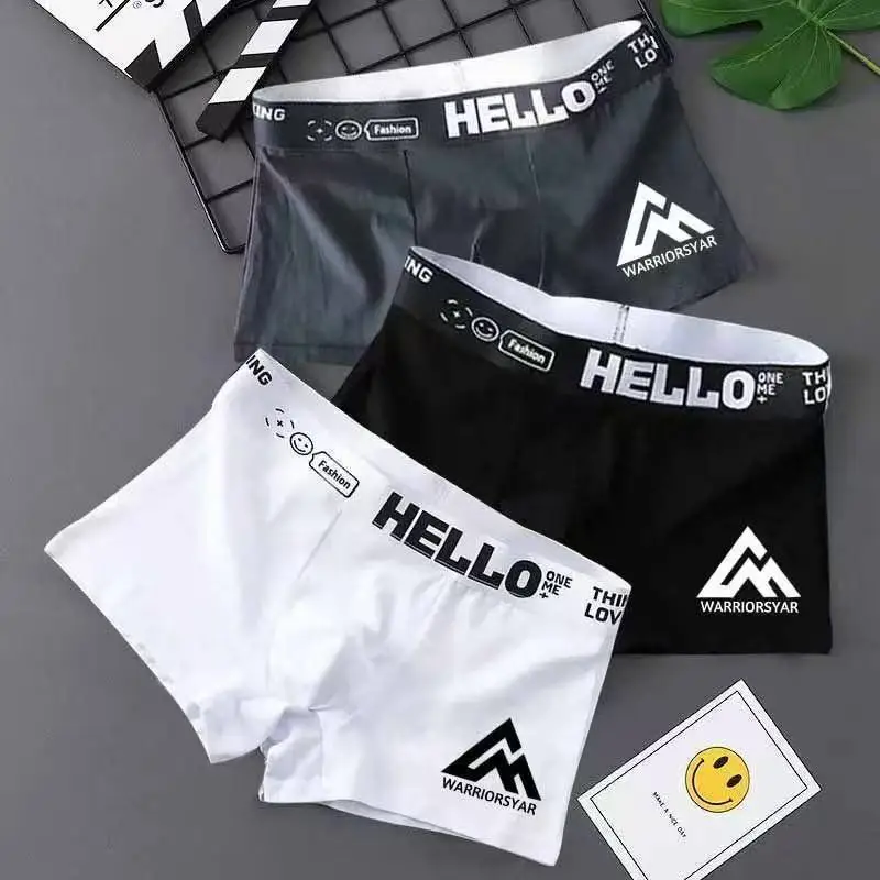 Men's Breathable Thin Boxer Briefs Comfortable Mid-Waist Briefs ...
