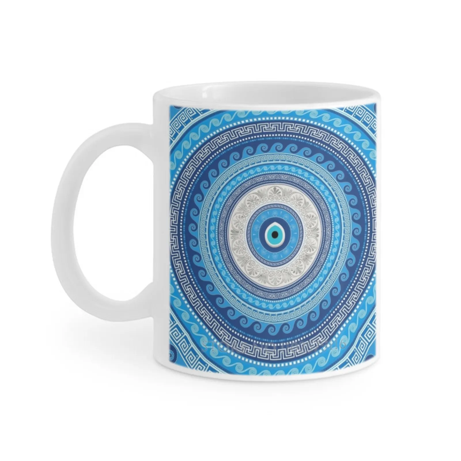 Greek-Mati-Mataki-Matiasma-Evil-Eye-Ornament-2-White-Mug-Coffee-Mug-Tea ...