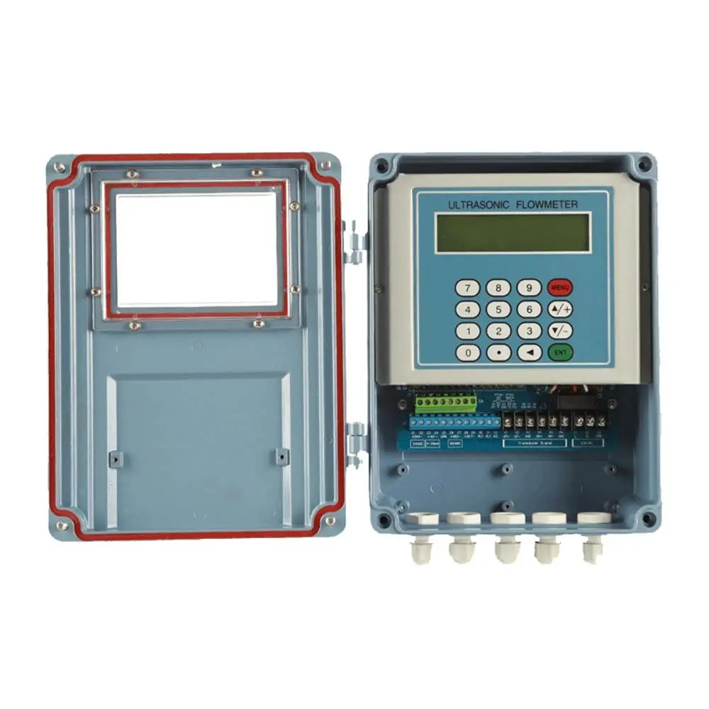 Clamp-On-Ultrasonic-Flow-Meter-Gauge-Instrument-Digital-Flowmeter-With ...