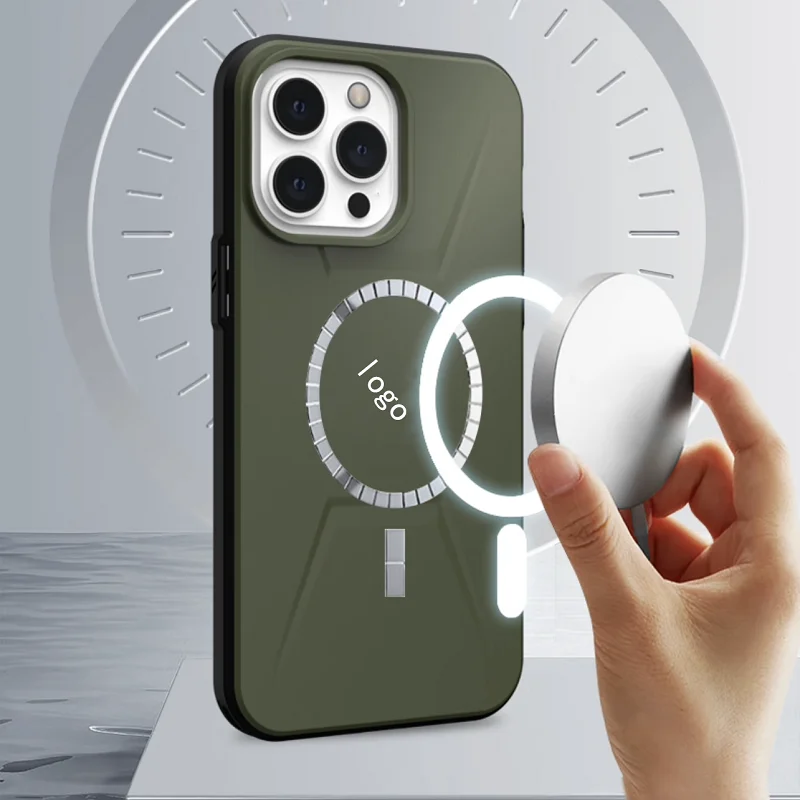 Civil para apple iphone 14 caso mais magnético 13 pro max 12 mini magsafe militar à prova de ...
