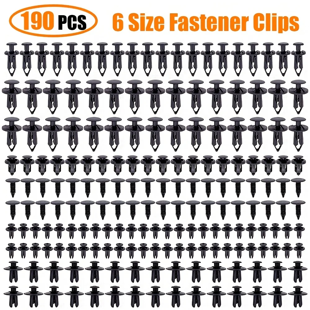 190PCS-Car-Fastener-Clips-Mixed-Car-Fasteners-Door-Trim-Panel-Auto ...