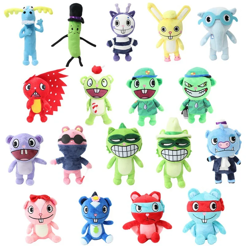 20-28cm-Happy-Tree-Friends-Plush-Doll-Cartoon-Anime-Plush-Toys-Flakey ...