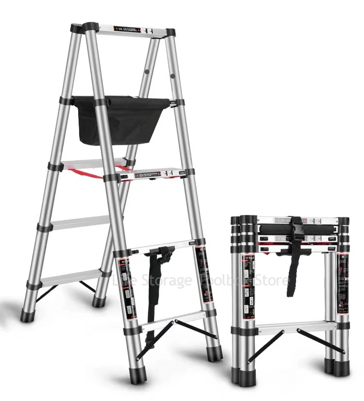 Herringbone-Stainless-Steel-Ladder-A-type-Telescopic-Ladders-for-Home ...