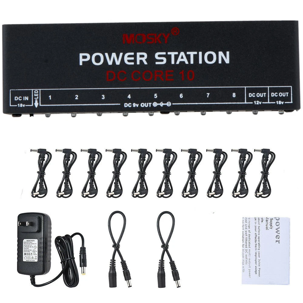 MOSKY-DC-CORE-10-Power-Supply-Guitar-Effect-Pedal-Power-Supply-DC ...