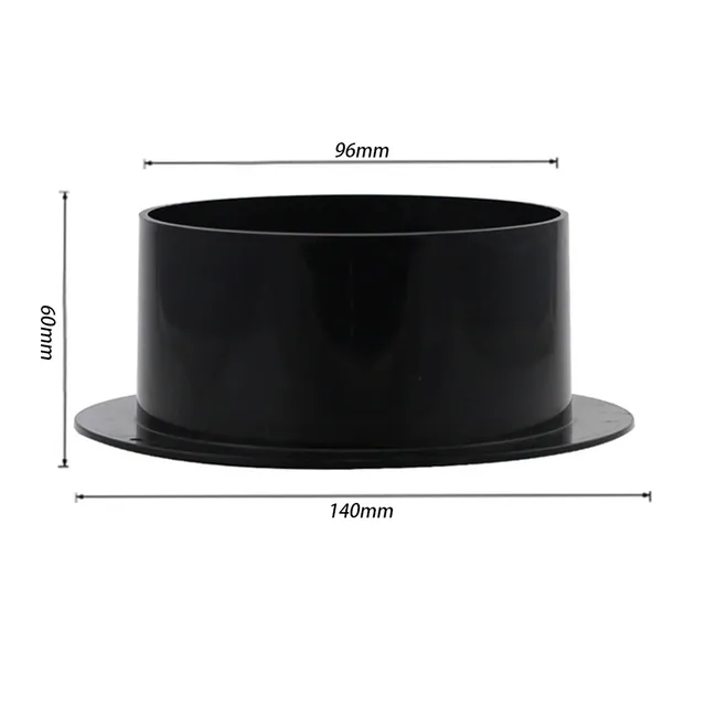 환풍기 Abs 스트레이트 파이프 플랜지 환기 덕트 배기 파이프 커넥터 환풍기 공기 추출기 4 인치 5 인치 6 인치 1 개