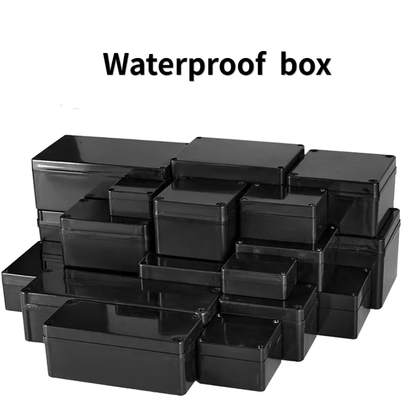 Black-Box-Outdoor-Waterproof-Case-Plastic-Box-Electronic-Project-Case ...