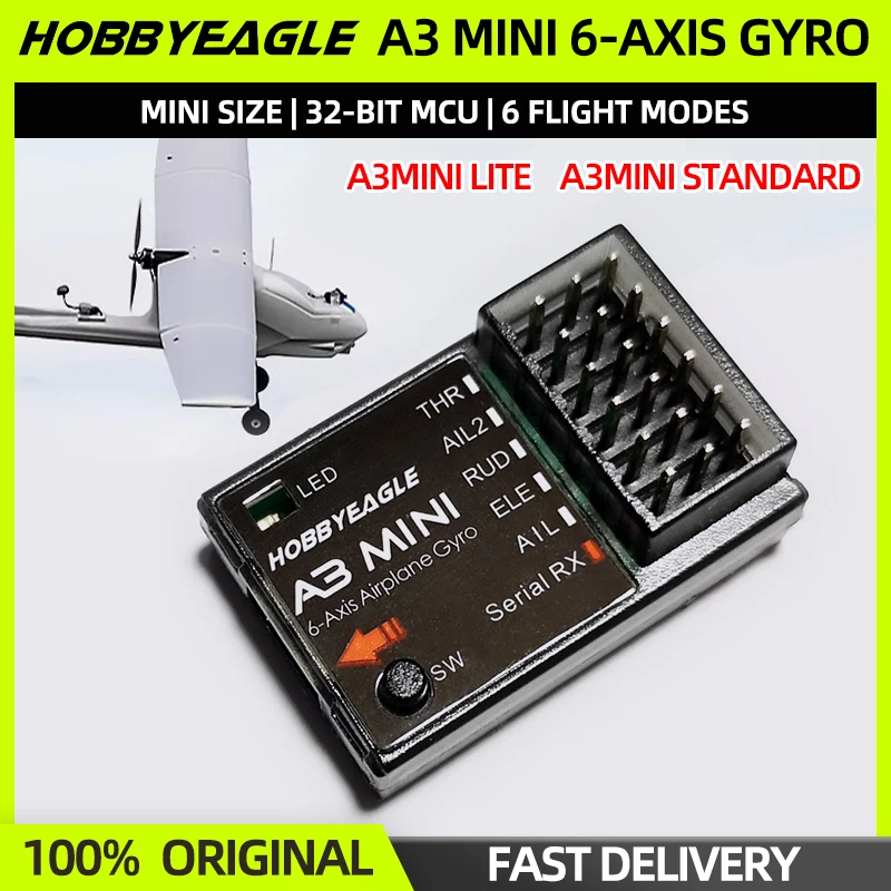 Hobbyeagle-A3-Mini-6-Axis-Gyro-System-Lite-Standard-Flight-Control-FC-Balancer-Stabilizer-PPM ...
