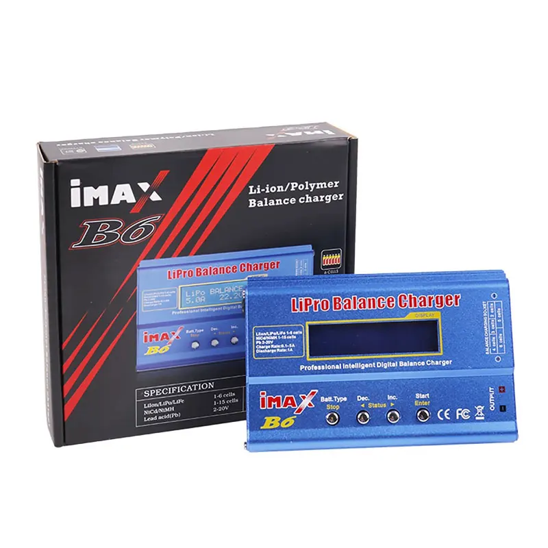 IMAX B6 charger, model aircraft lithium battery balance charge 1 to 6S ...