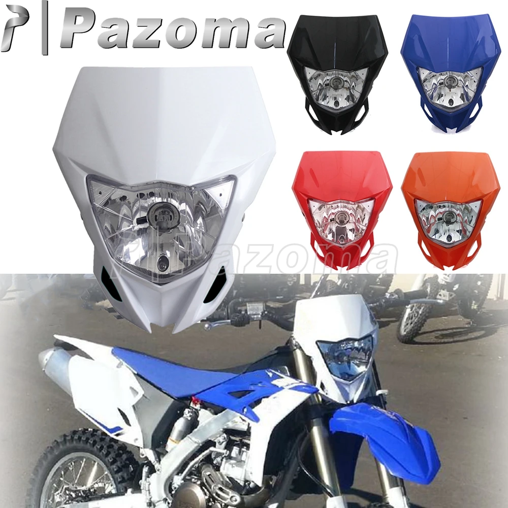 5colors Motorcycle Headlamp Fairing Hi/lo Beam Motocross Headlights For ...