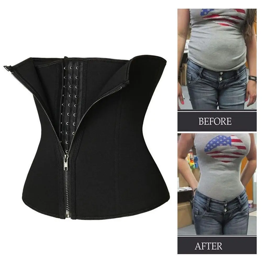 Buckle-Shapewear-Zipper-Belly-Retraction-Belt-Court-Belly-Reduction ...