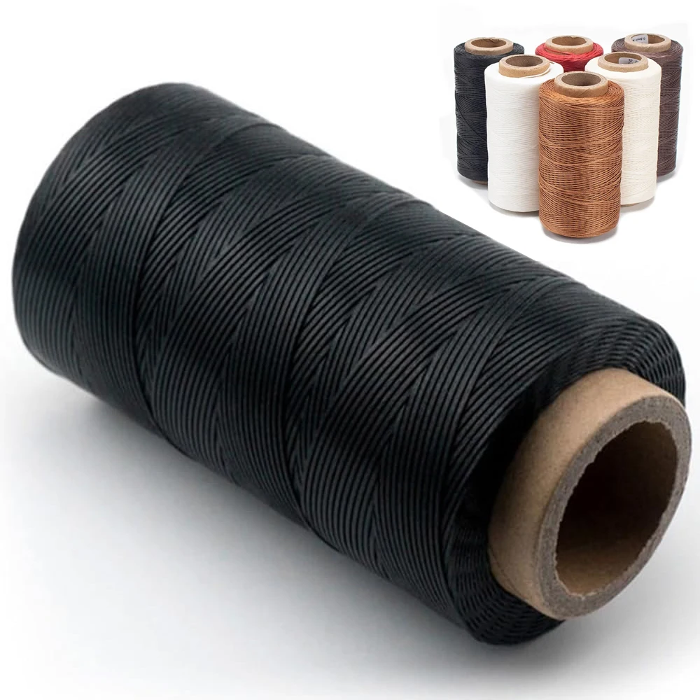 220m-1mm-Flat-Waxed-Thread-for-Leather-Sewing-String-Polyester-Cord ...