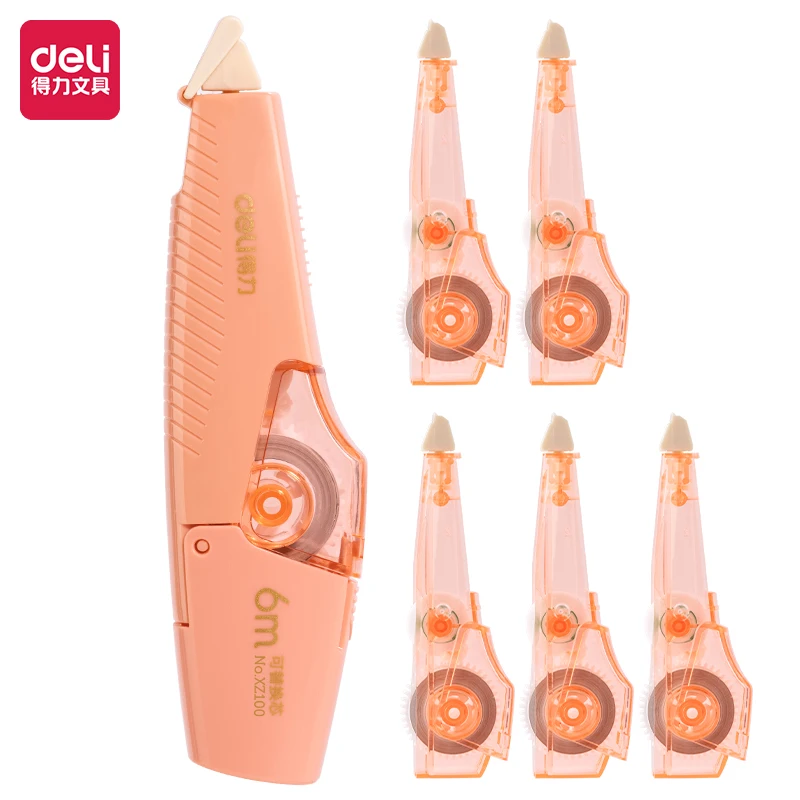Deli Refillable Correction Tape with Refill Pen Style White Out ...
