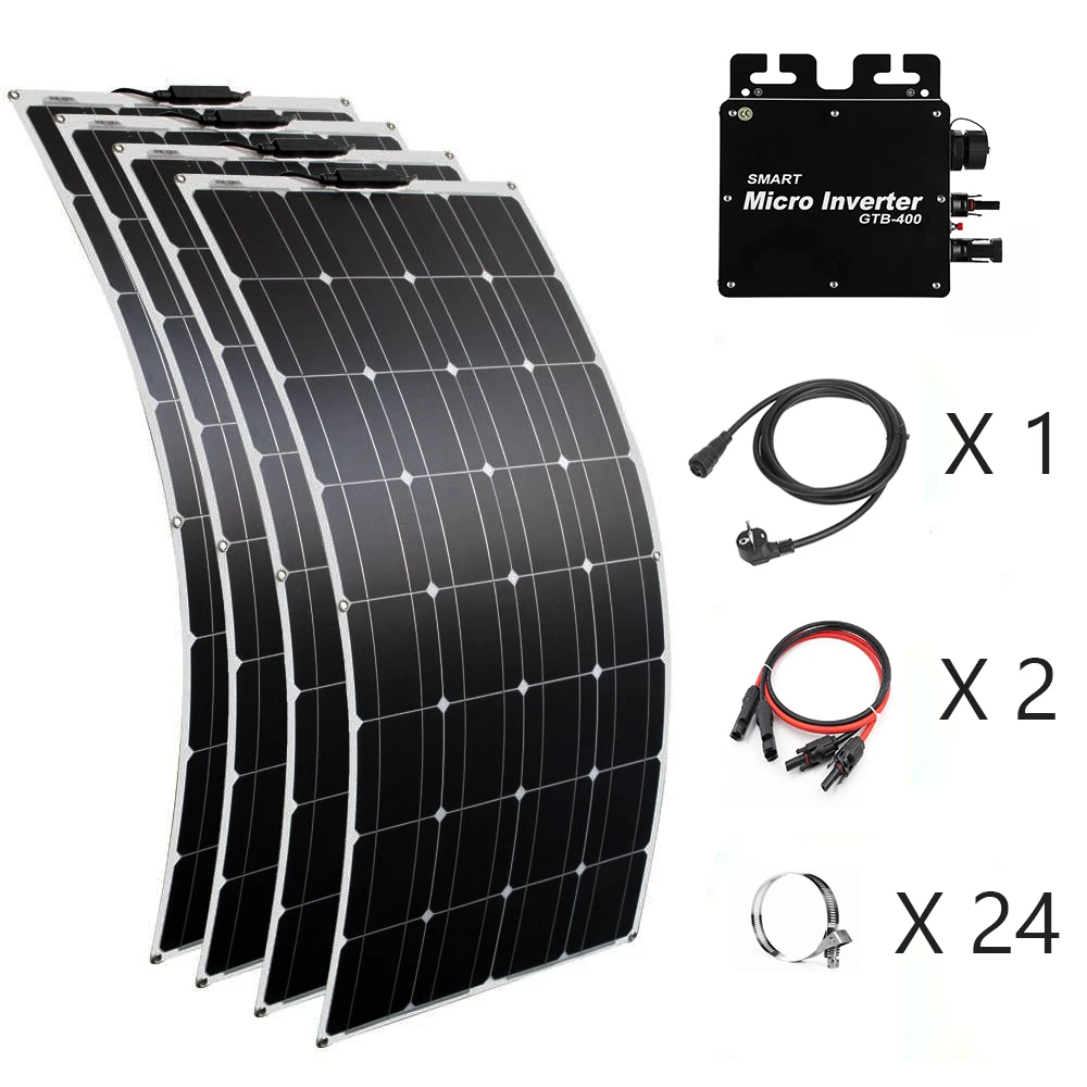 Lamsword-400W-Balcony-Solar-Micro-Inverter-Grid-Tied-System-Plug-and ...
