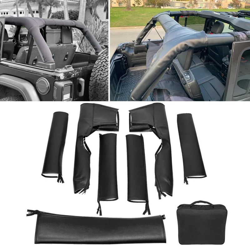 Auto-Roll-Bar-Cover-Padding-Fits-For-Jeep-Wrangler-JL-Unlimited-2018 ...