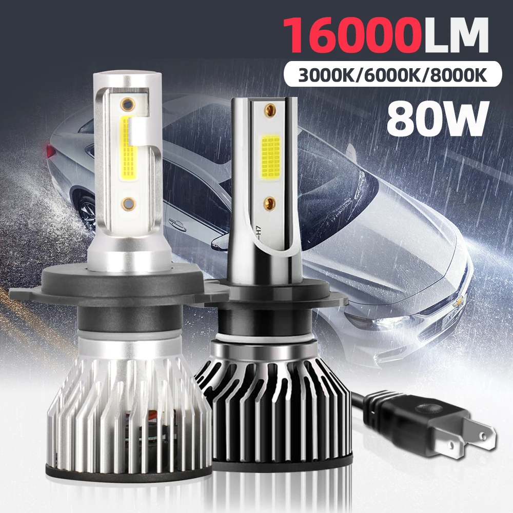 Car-Lights-H4-LED-H7-16000LM-H11-Auto-Lamp-for-Car-Headlight-Bulbs-H1 ...