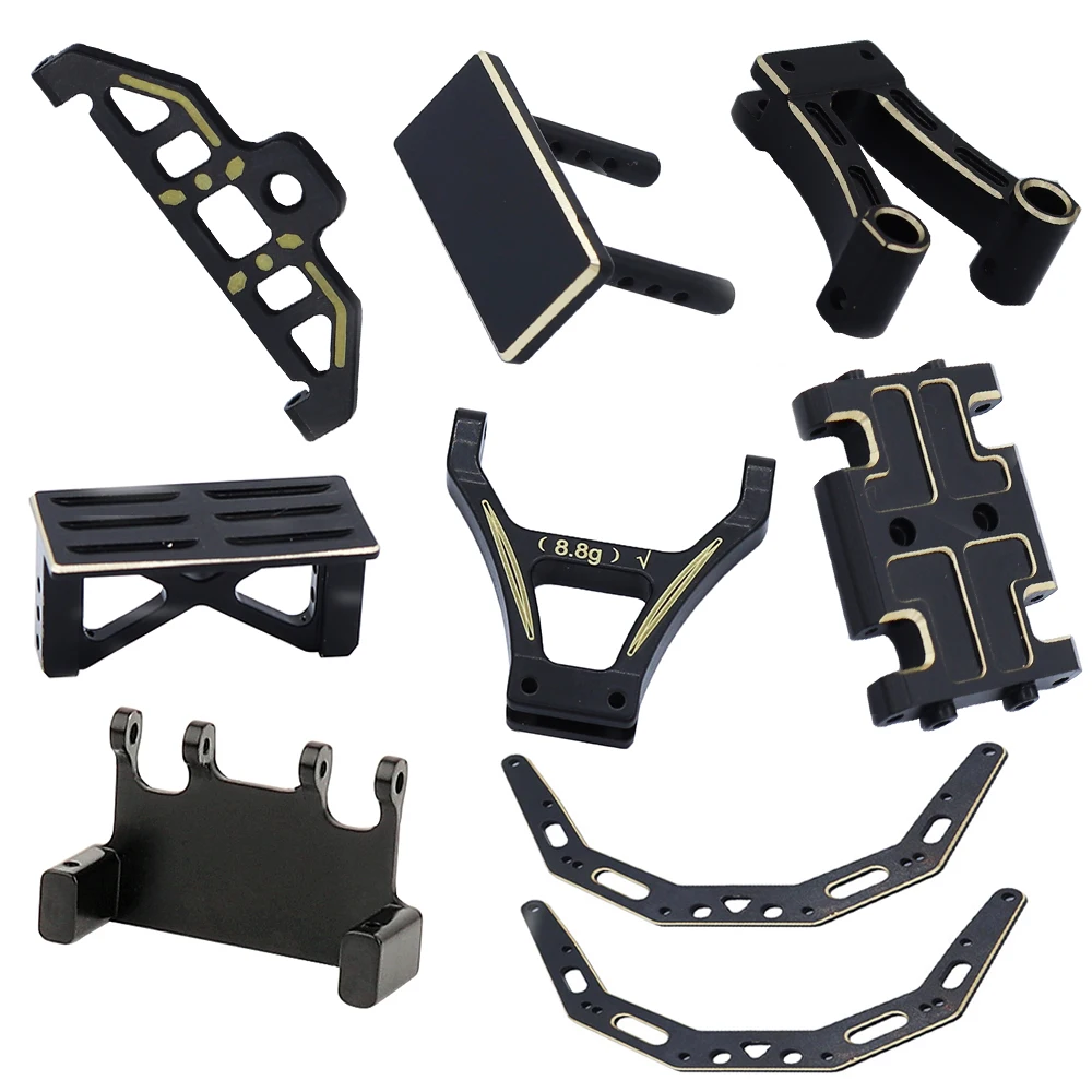 Black Coating Brass Skid Plate Girder Side Frame Chassis Rails Front ...