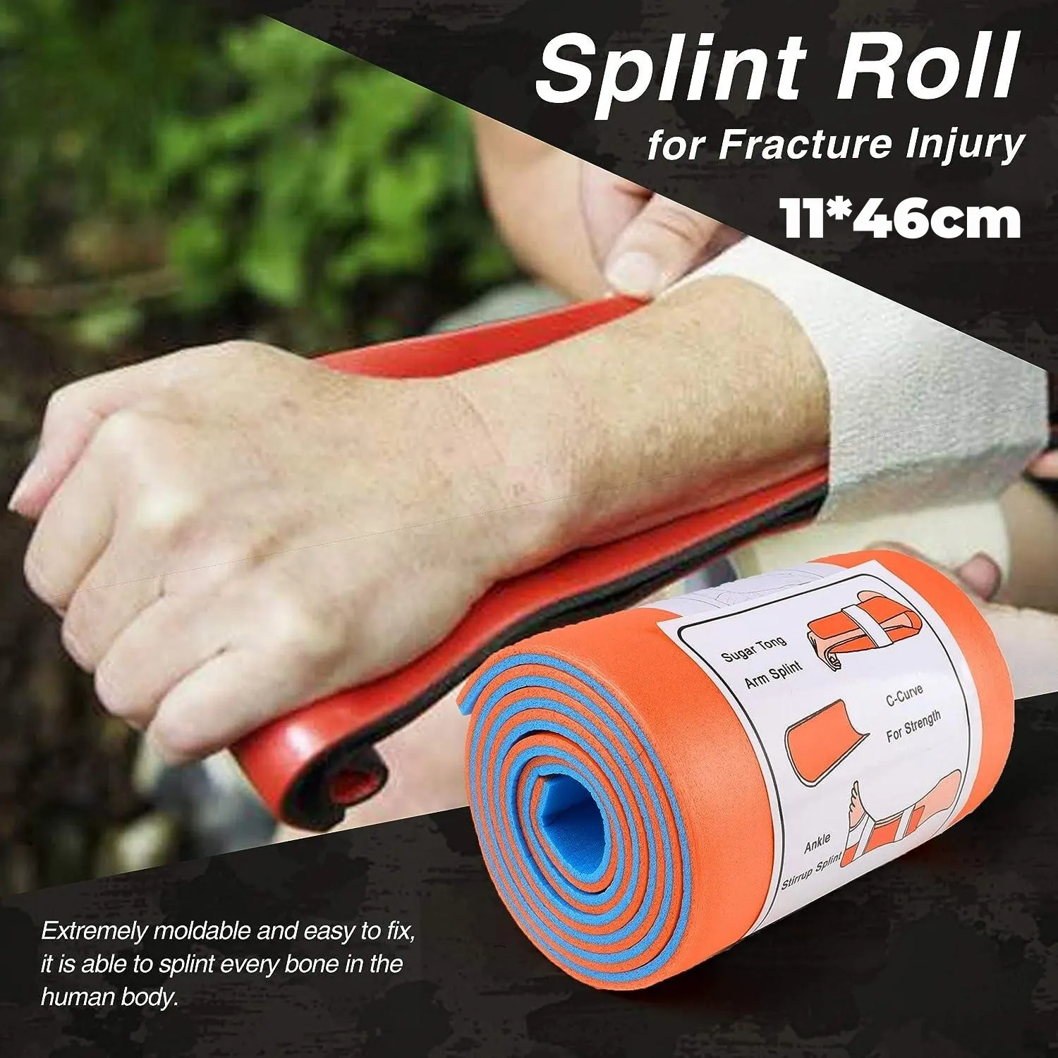 First-Aid-Universal-Aluminum-Splint-Roll-Medical-Survival-Polymer-For-Fixture-Bone-Emergency-Kit ...