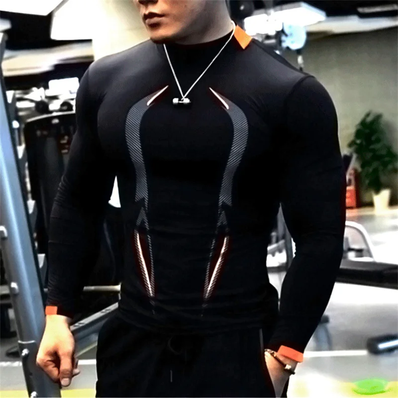 Men-s-Fitness-Wear-Sports-Training-Top-Breathable-Quick-Drying-Clothes ...
