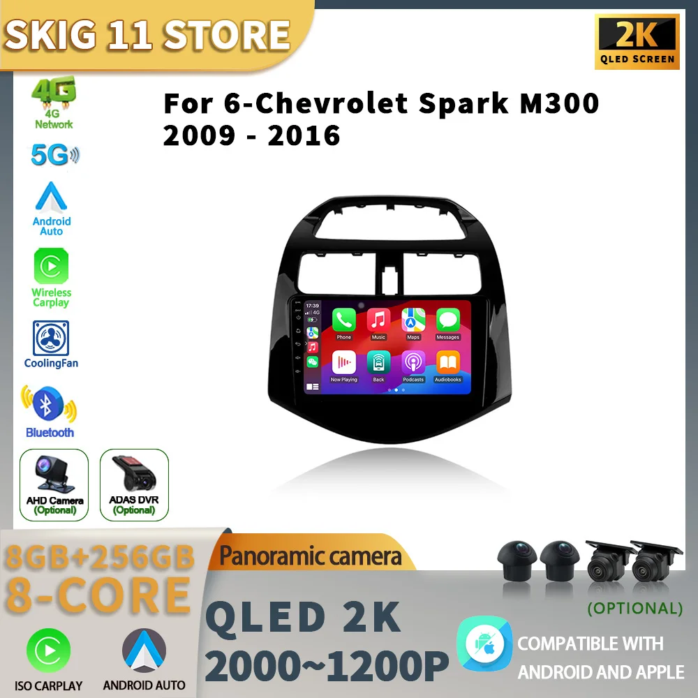 Android-13-For-Chevrolet-Spark-M300-2009-2016-Car-Radio-Stereo ...