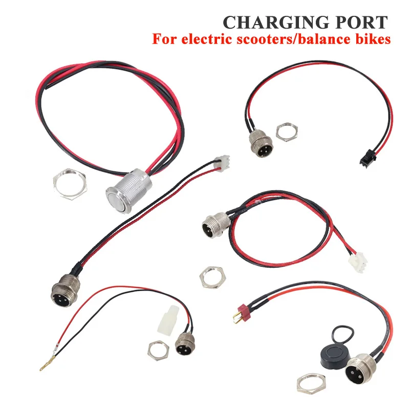 Balancing Scooter Hoverboard 3 Pin 3 Pole Connector 2 Wire Charging ...