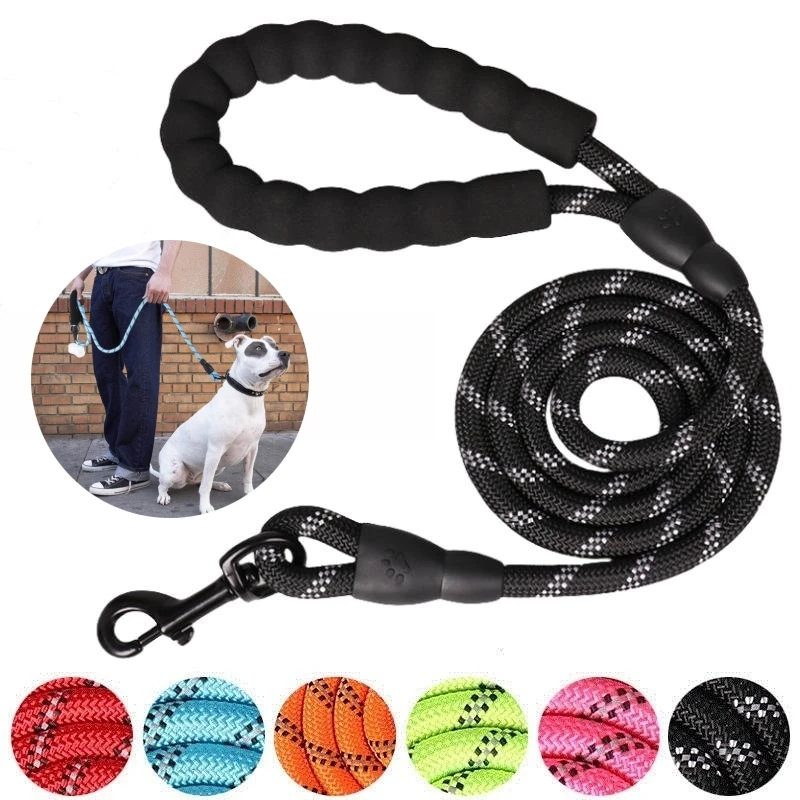 120-150cm-Strong-Dog-Leash-Soft-Pull-Hand-Reflective-Pet-Leashes-For ...