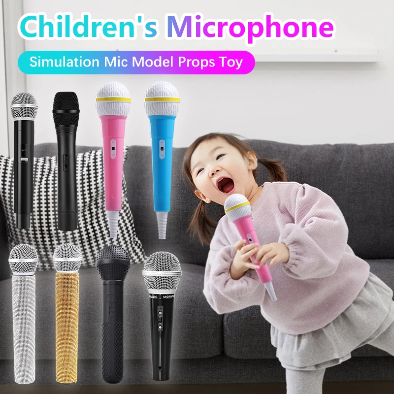 Children-s-Microphone-Simulation-Mic-Model-Media-Interview-Props ...