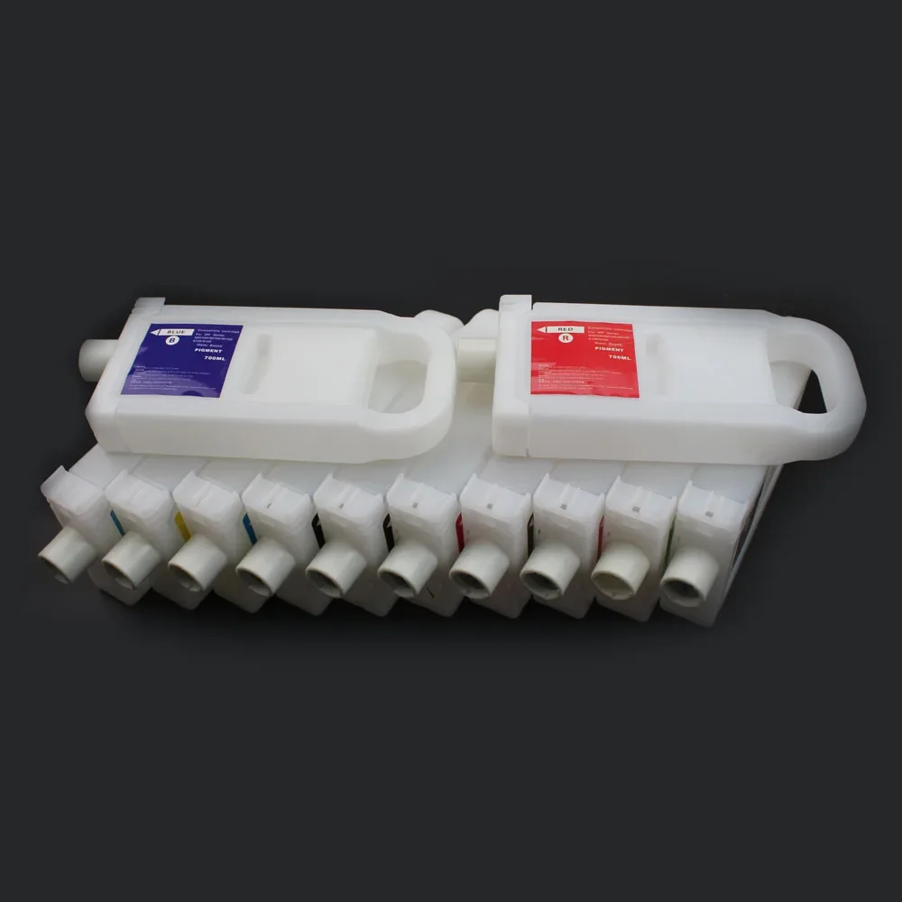 12-Color-set-PFI-704-PFI-704-Empty-Refill-Ink-Cartridge-With-Chip-For ...