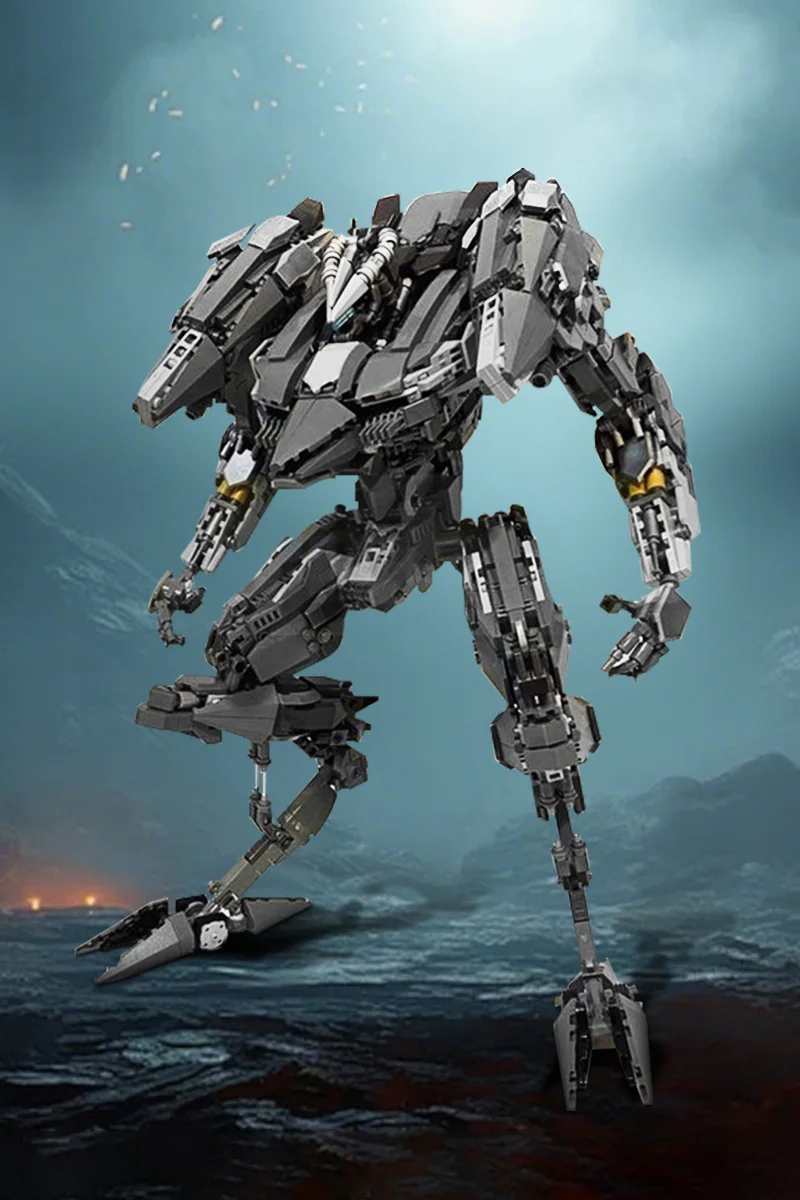 MOC Games Armored Core Swordfish Mech Bricks Model Swordfish High-Tech ...
