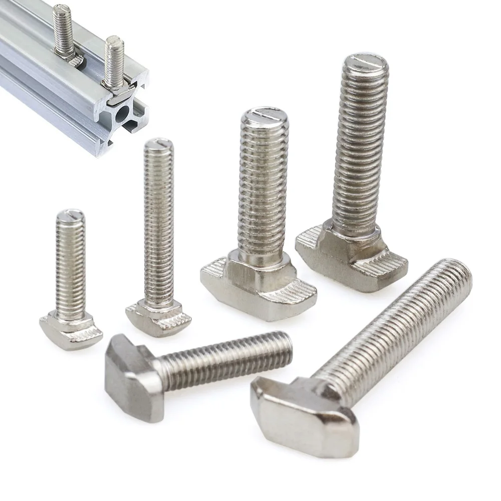 5Pcs-M5-M6-M8-M10-T-Hammer-Head-T-Bolt-Aluminum-Connector-T-Head-Bolts ...