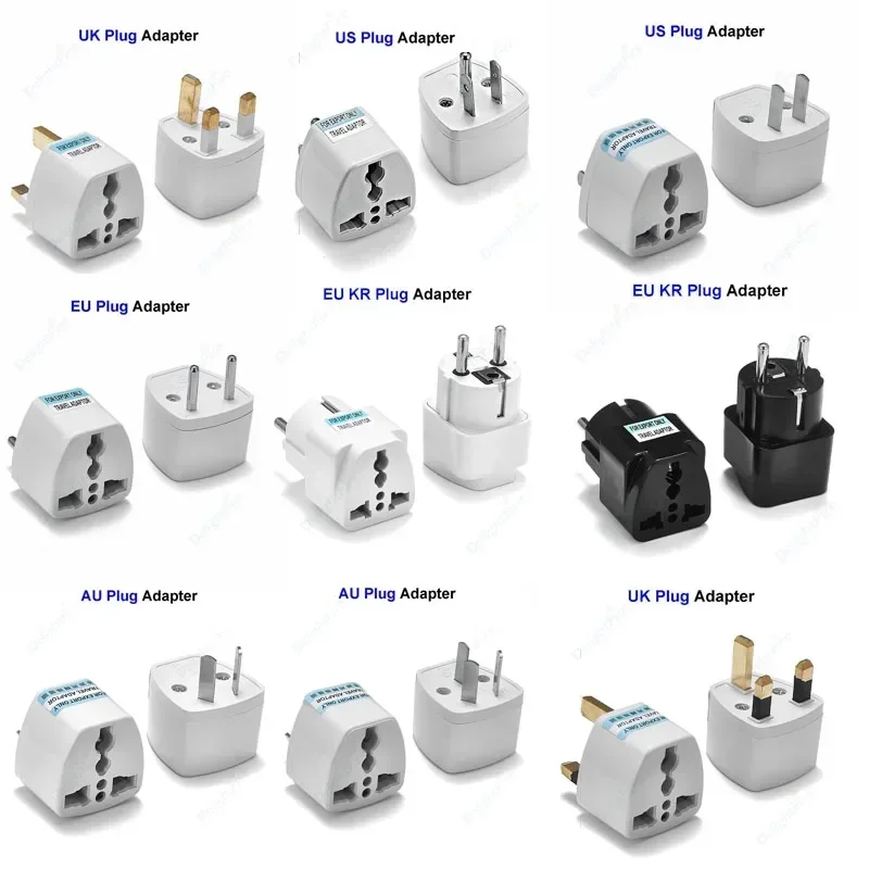 US-Plug-Adapter-Euro-AU-UK-EU-TO-US-Universal-Travel-Adapter-American ...