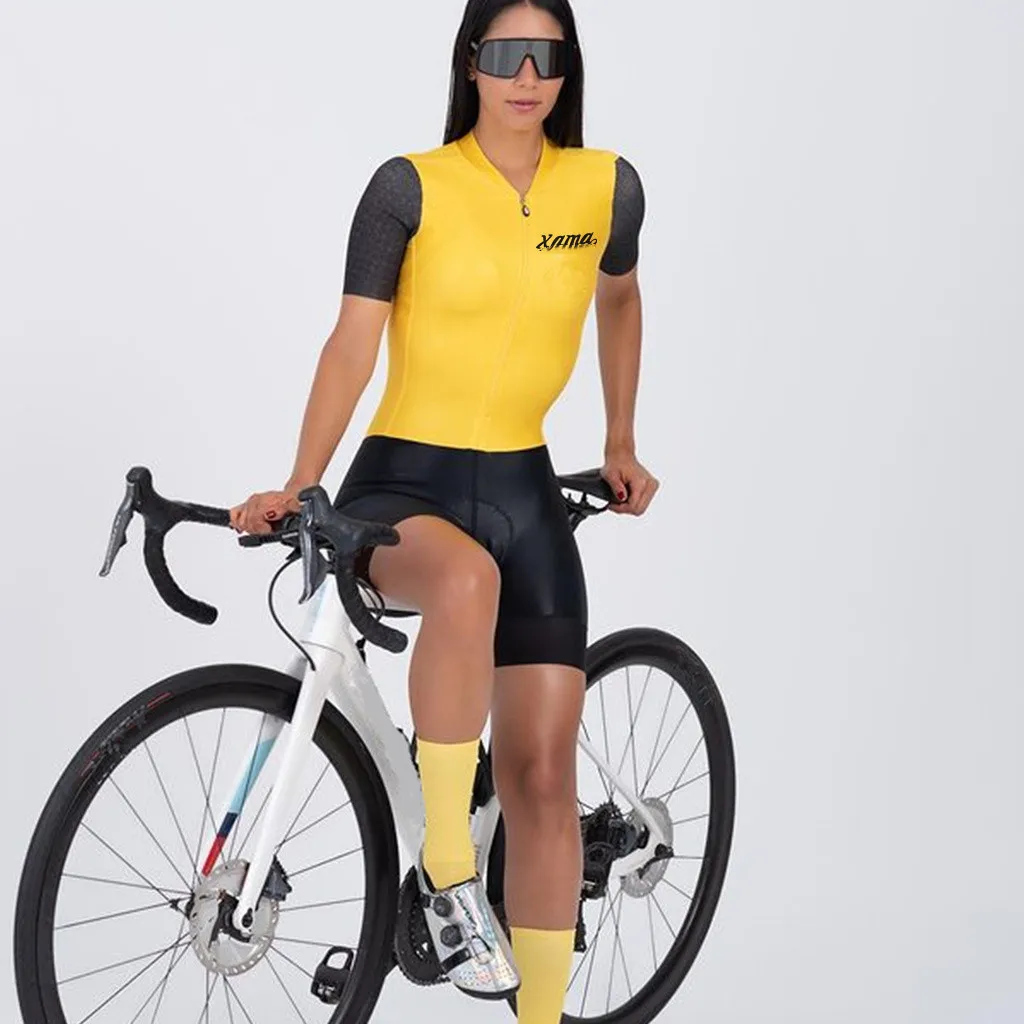 XAMA Women's cycling clothes little monkey short sleeve summer suit one ...