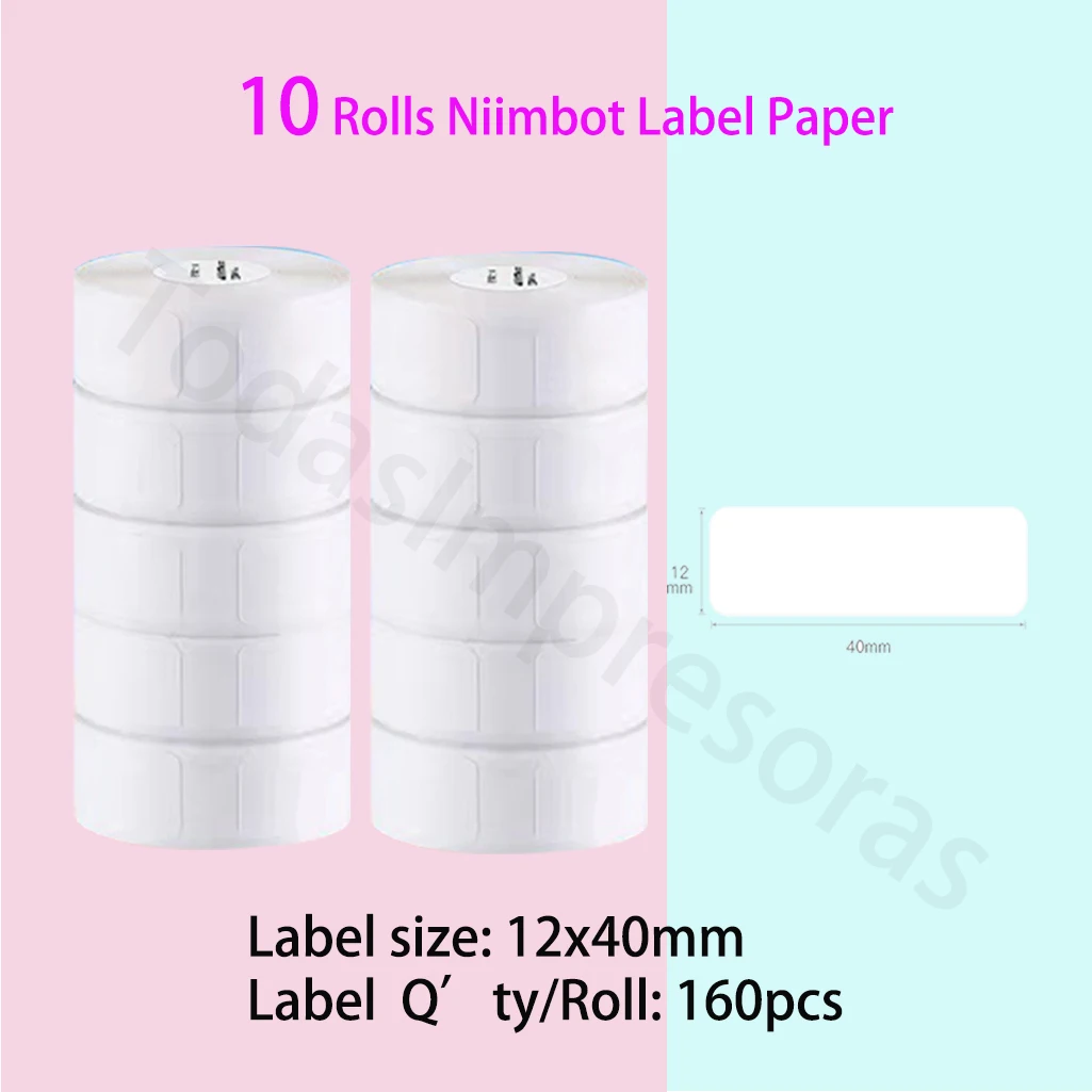 Niimbot-Thermal-Label-Paper-Auto-Sticker-Labels-Adhesive-Clear-Color ...