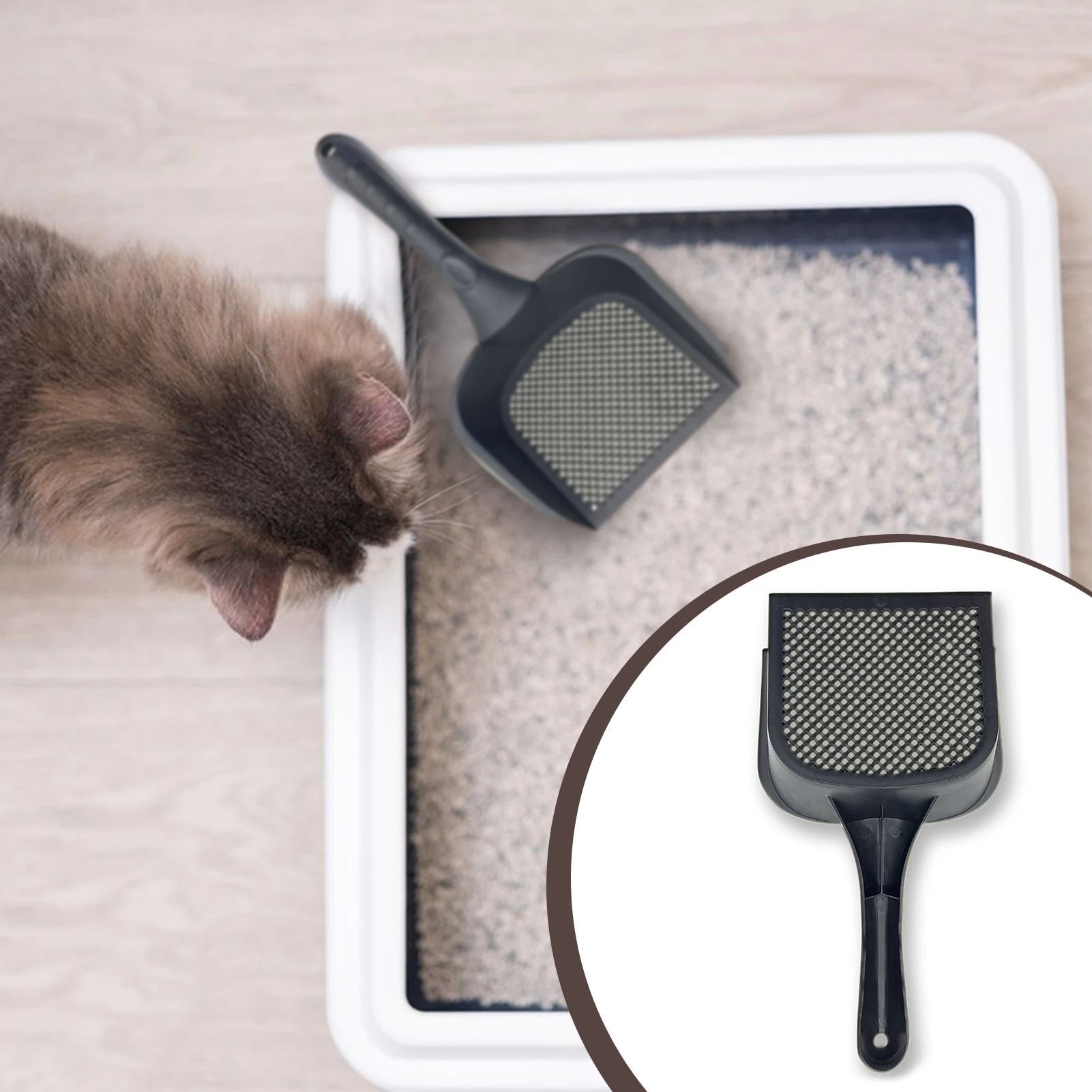 Plastic Material Cat Feces Shovel Multifunctional Anti-slip Pet Feces ...