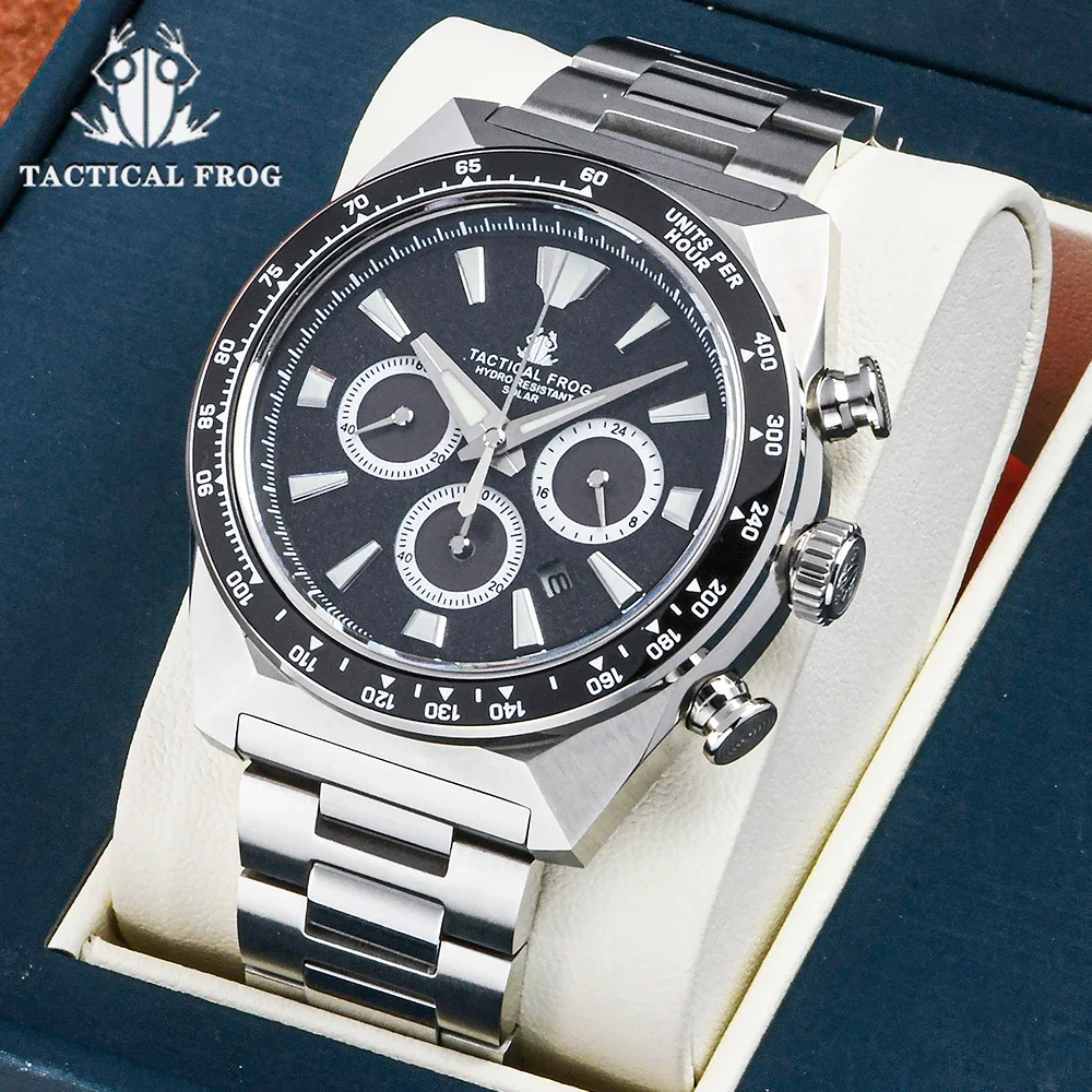 Tactical Frog Solar Chronograph Watch Sapphire Mirror Ceramic Bezel ...