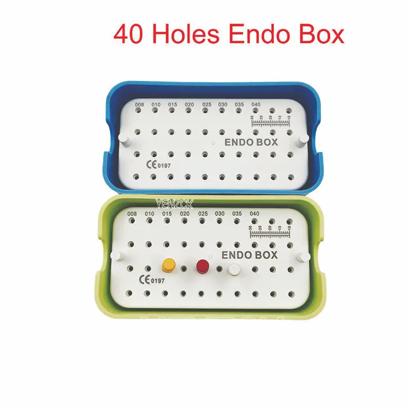 Dental-Endo-Box-With-Ruler-40-Holes-Blocks-Stand-for-Endo-Files ...