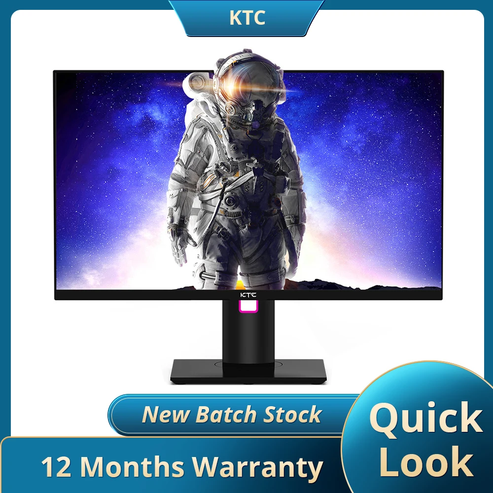 Ktc H27t22 27-inch Gaming Monitor 2560x1440 Qhd 16:9 Eled 165hz Auo 8.2 ...