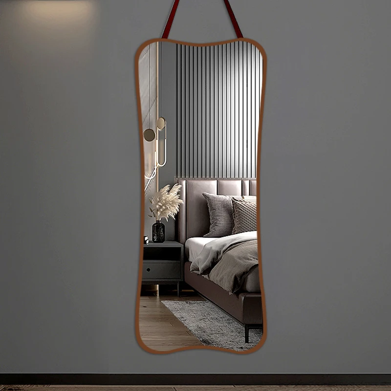 Nordic Hallway Mirror Aesthetic Vintage Full Body Mirror Hairdressing ...