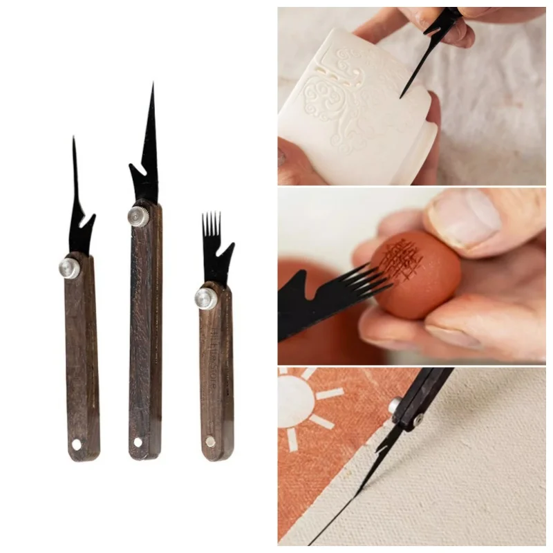 Folding-Pottery-Multifunctional-Knife-for-Cutting-Mud-punching-texture ...