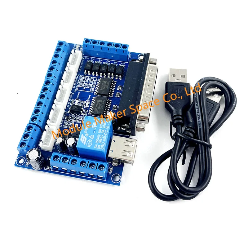 MACH3 5 Axis CNC Breakout Board Stepper Motor Driver Module Optocoupler ...
