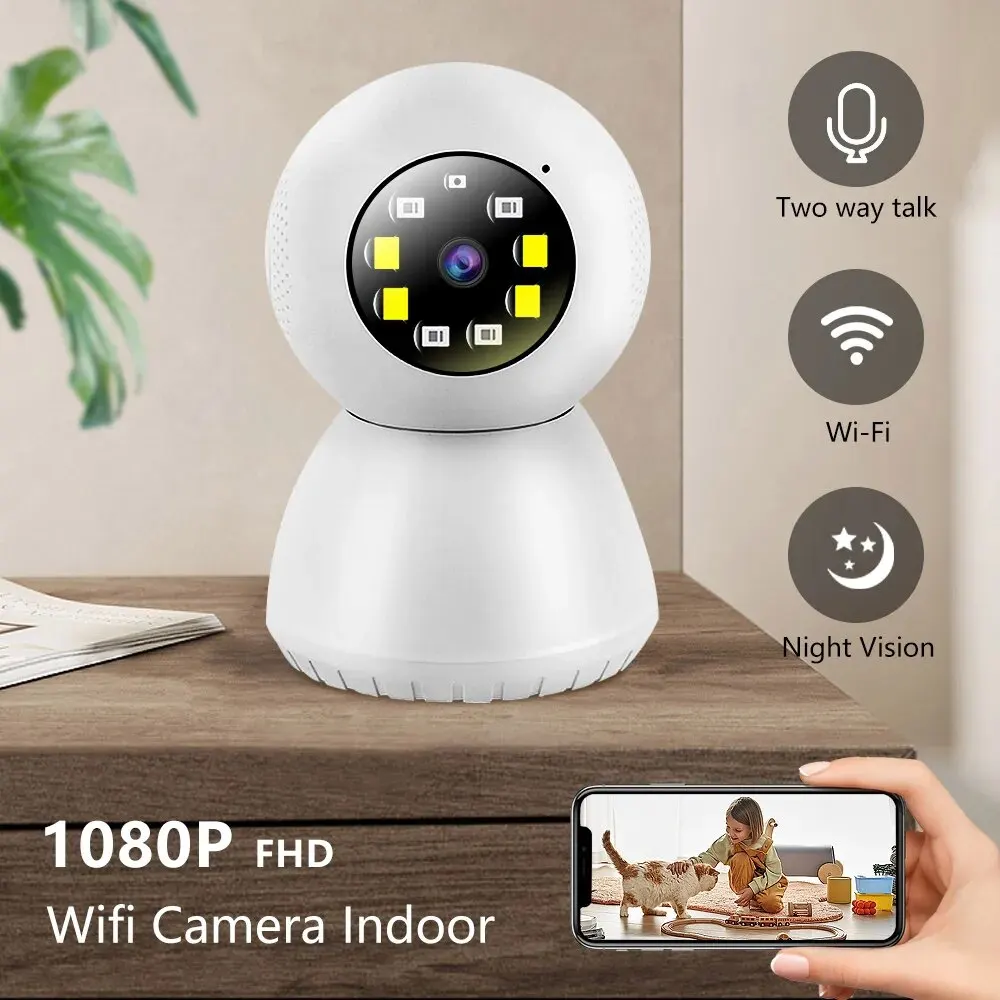 2MP-HD-Smart-Home-WiFi-Camera-Wireless-Indoor-With-Two-Way-Intercom-And ...