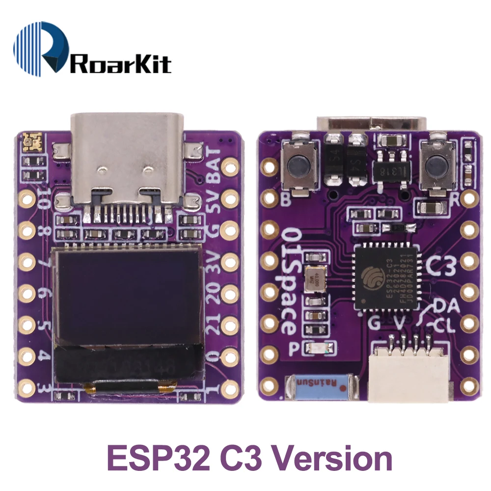 Esp32 C3 Development Board With 0 42 Inch Lcd Risc V Wifi Bluetooth Arduino Microprython